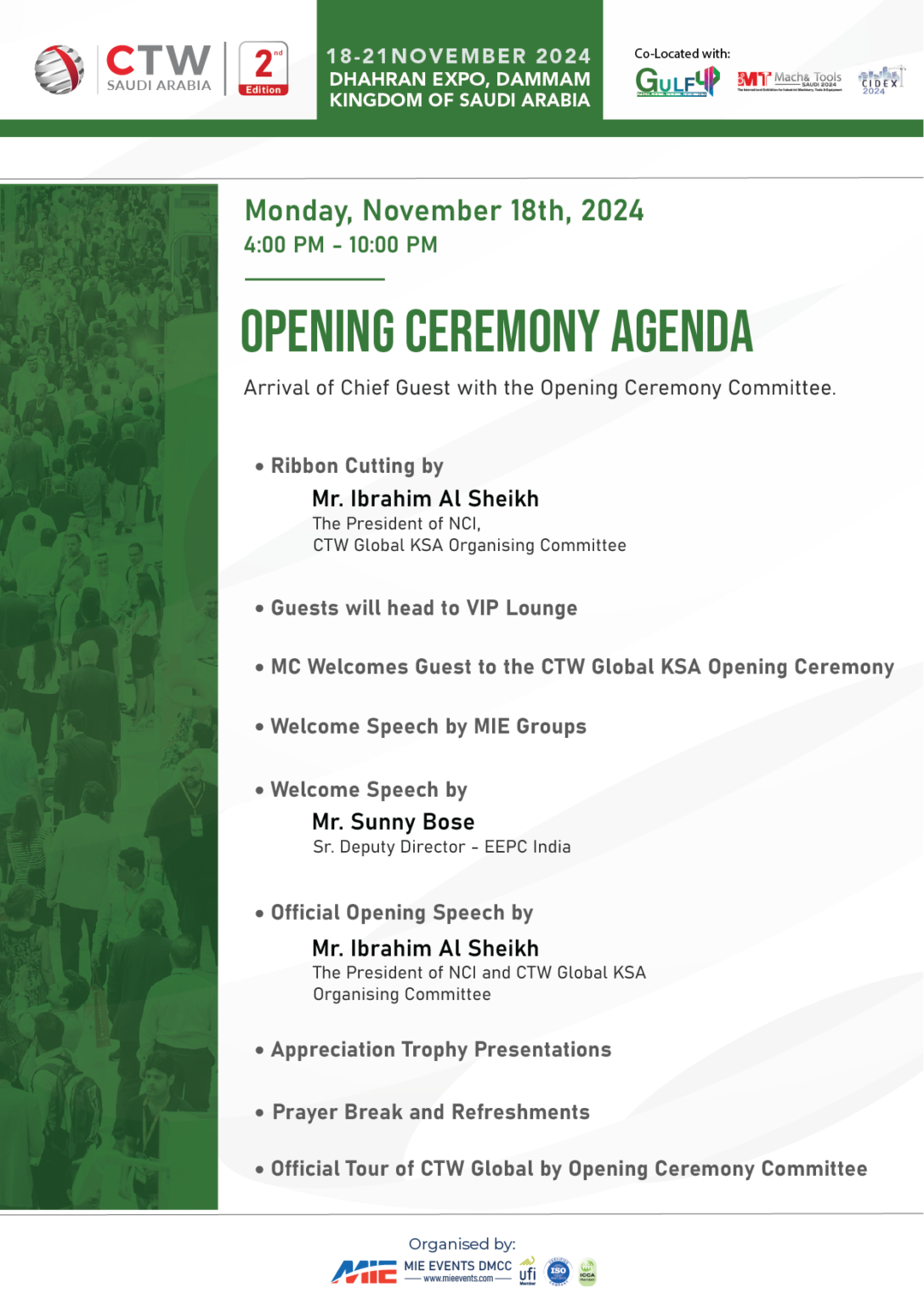 Event Agenda – CTW Saudi Arabia